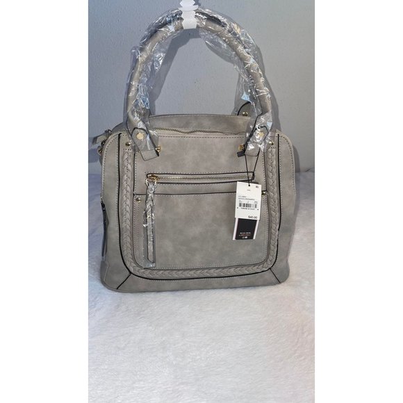 VR NYC | Bags | Vr Nyc Braided Multi Zip Handbag And Crossbody Baggray ...